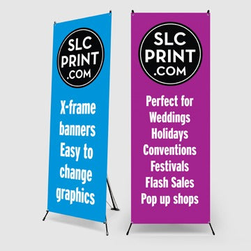 32"x71" X-Frame Full Color Banners @ SLCPRINT.COM